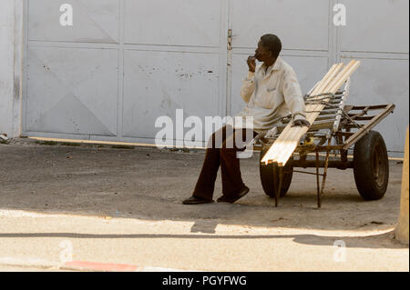 DAKAR, SENEGAL - APR 23, 2017: Unidentified Senegalese boys hang out on ...