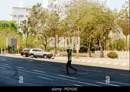 DAKAR, SENEGAL - APR 23, 2017: Unidentified Senegalese boys hang out on ...