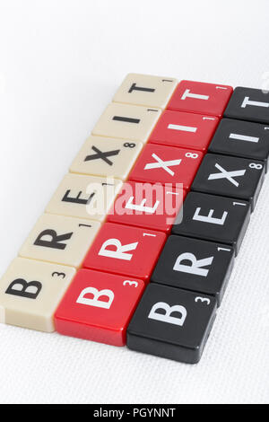 BREXIT / Brexit negotiations end game - deal or no deal? Letter tiles ...