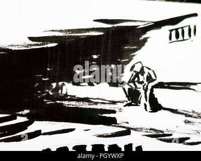 cartoon anime character in jail cell Stock Photo - Alamy