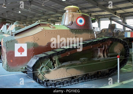 The French light tank Renault FT 17, first World War One armoured tank ...