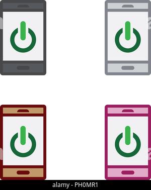 Vector black shut down icons set Stock Vector Image & Art - Alamy