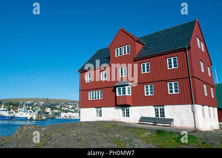 Old Faroese parliament buildings Tinganes peninsula Tórshavn Faroe ...
