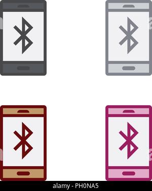 Bluetooth, connection, phone icon. Vector illustration Stock Vector ...