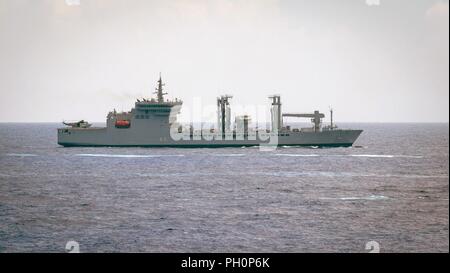 PHILIPPINE SEA (June 15, 2018) (From right) The Deepak-class fleet ...