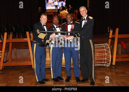 (Pictured left to right) Major Gen. Raymond Fox, commanding general, II ...