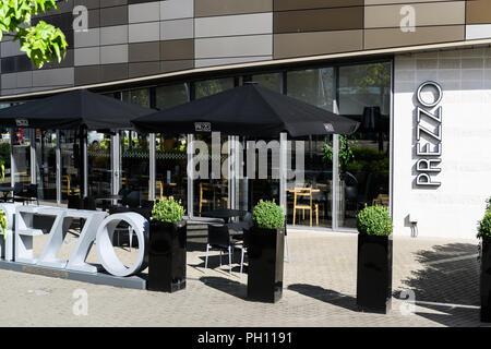 Prezzo restaurant at Corby town centre, England Stock Photo - Alamy