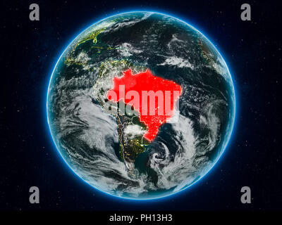 Brazil from space Stock Photo - Alamy