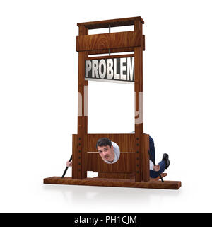 Businessman unsuccessfully dealing with business problems Stock Photo ...