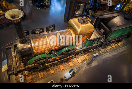 Liverpool and Manchester railway locomotive 'Lion' in Museum of ...