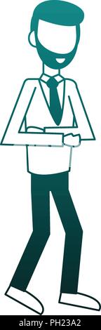 Executive businessman avatar blue lines Stock Vector Image & Art - Alamy