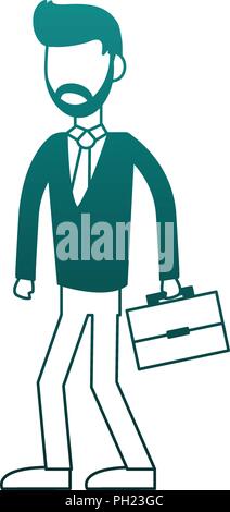 Executive businessman avatar blue lines Stock Vector Image & Art - Alamy