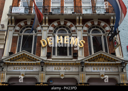 De Hems, a Dutch pub and bar in Macclesfield Street, Soho, London Stock ...
