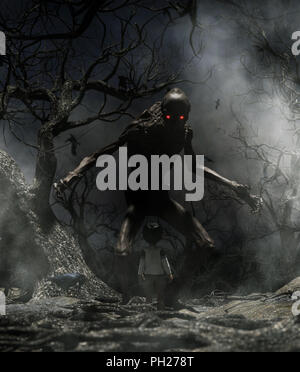 creepy boogeyman illustration Stock Photo - Alamy
