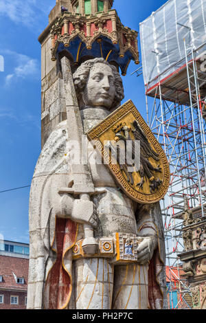 The Roland statue - Bremen Stock Photo - Alamy