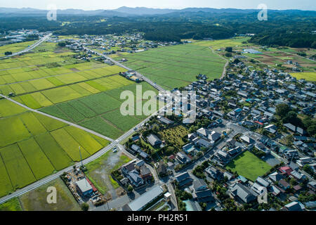 Aerial view around AEON MALL MITO UCHIHARA, Mito City, Ibaraki ...