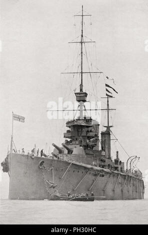 HMS Lion battlecruiser British Royal Navy Splendid Cats guns gun turret ...