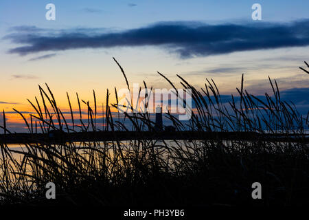 Grotta Island Lighthouse, located off the Atlantic Ocean coast near the ...
