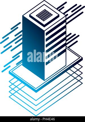 Vector isometric server room Stock Vector Image & Art - Alamy