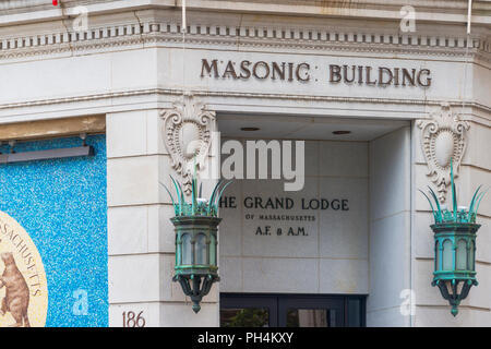 grand masonic lodge of massachusetts building Boston USA Stock Photo ...