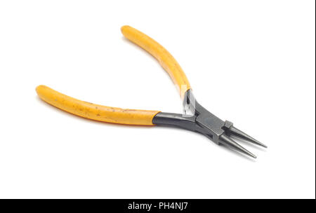 Yellow pliers isolated on the white Stock Photo - Alamy