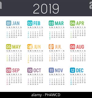 Isolated calendar design Stock Vector Image & Art - Alamy