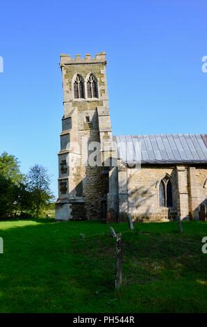 Exterior of All Saints' Church, Saltfleetby, Lincolnshire ,UK,showing ...
