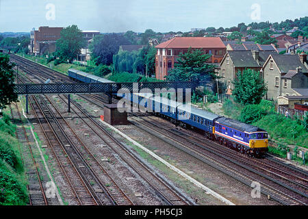 A class 33 Crompton diesel locomotive number 33103 in the black livery ...