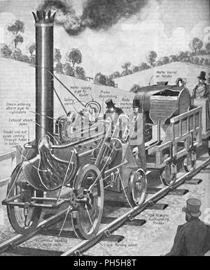Illustration of a steam locomotive used on the London Underground by ...