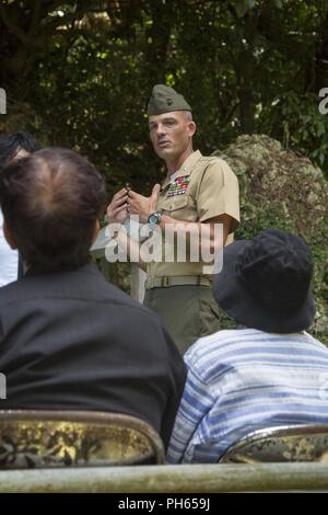 Col. Giles R. Boyce, the commanding officer of Headquarters Battalion ...