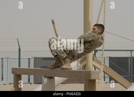 U.S. Army Spc. Alexander Dillon, a military policeman assigned to the ...