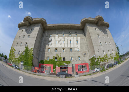 Feldstraße Bunker Flakturm IV, St Pauli Flak Bunker, Hamburg, Germany ...