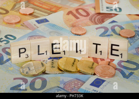 Symbolfoto Wirtschaftsbegriff Pleite Stock Photo - Alamy