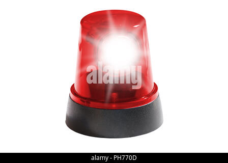 Red police light, emergency light, police siren Stock Photo: 89155303 ...