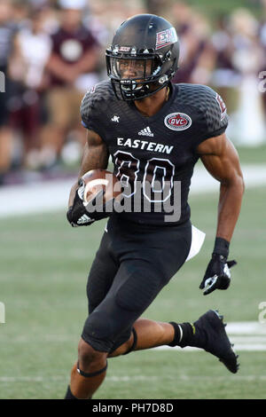 August 30, 2018: Eastern Kentucky's LJ Scott prior to an NCAA football ...