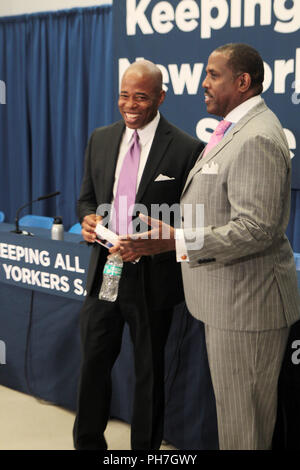 President of J'Ouvert City International Yvette Rennie, speaks. NYC ...
