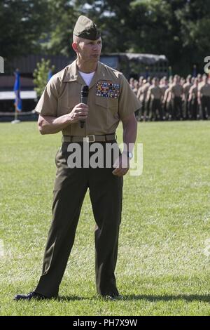 Col. Mark Clingan, the commanding officer of The Basic School, answers ...