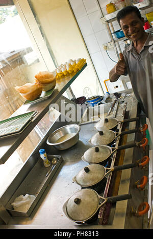 Traditional Sri Lankan breakfast, Egg Hopper, Dal, Coconut Sambul, Roti ...