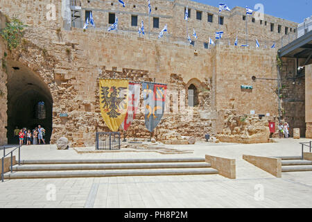 Akko Citadel, the Crusader's fortress used during the British Mandate ...