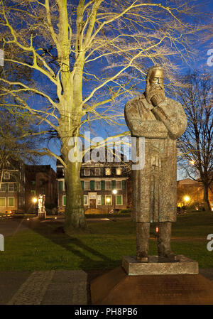 View of Friedrich Engels Statue in Tony Wilson Place, Manchester ...