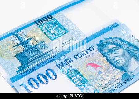Hungarian currency, 1000 Forint note Stock Photo - Alamy
