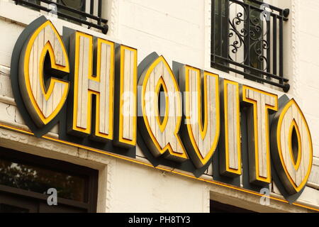 Sign for Chiquito mexican grill and bar Stock Photo - Alamy