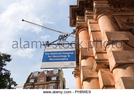 Sign for 'The National Hospital for Neurology & Neurosurgery', part ...