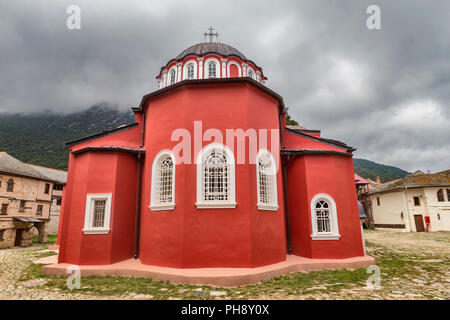 Katholikon, main church, Monastery of Great Lavra, Mount Athos, Athos ...