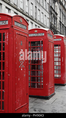British Phone Booth in Edinburgh, Scotland Stock Photo - Alamy