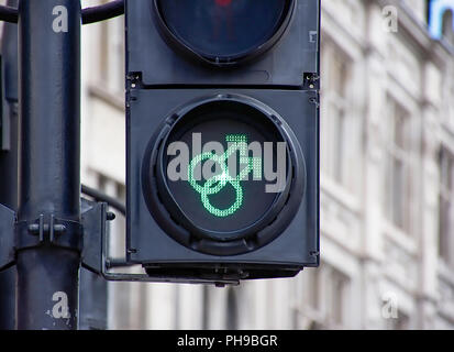 LGBT traffic Lights at Trafalgar Square in central London UK ...