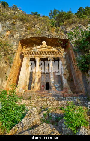 Amyntas Lycian Rock Tomb in Fethiye, Turkish Riviera, Turkey Stock ...