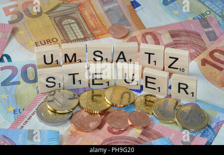 Symbolfoto Wirtschaftsbegriff Umsatzsteuer Stock Photo - Alamy
