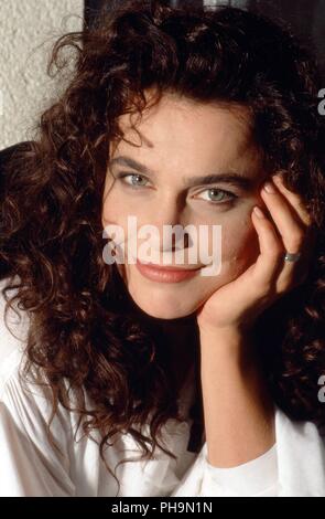 German singer Jule Neigel in July 1988. | usage worldwide Stock Photo ...
