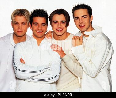 "A1", britische Boyband bei einem Promoshooting in München, Deutschland ...